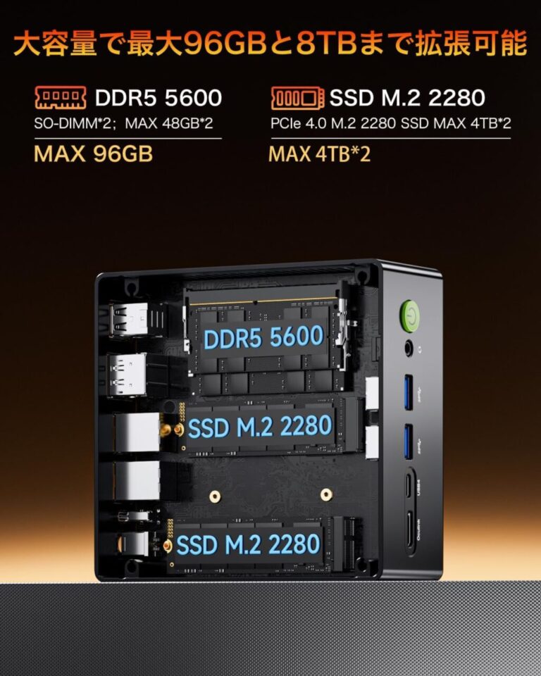 高性能ミニPC『GMKtec K8 Plus』が20%オフ、限定割引クーポンコード配布（12/29まで有効） - TikGadget ...